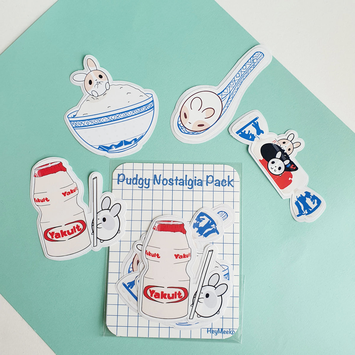 Pudgy Bunny Nostalgia Sticker Pack – Hey Meeko